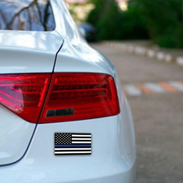 Thin Blue Line Sticker American Flag Police Support Car Laptop Decal ...
