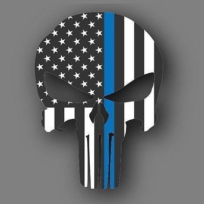 Thin Blue Line Sticker Police Support Cop Appreciation Car Decal Vinyl ...