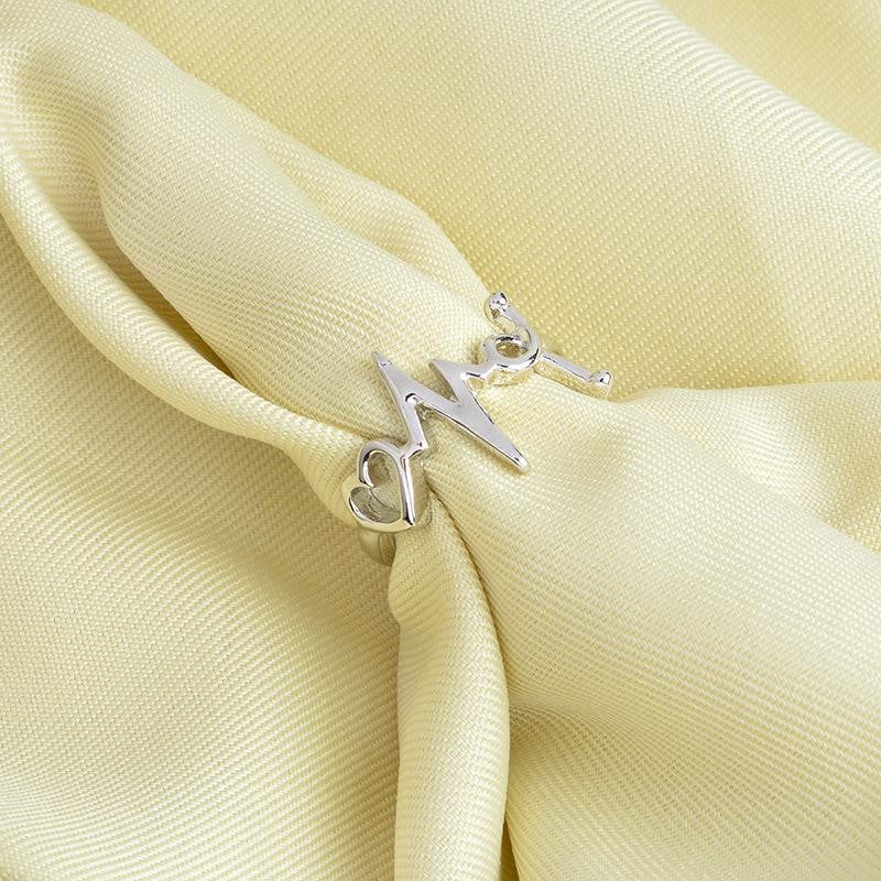 Nurse Appreciation Ring Jewelry Pulse Stethoscope & Heart Support ...