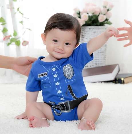 Baby Onesie Police Officer Newborn Cop Outfit Clothes – Back Your Hero™