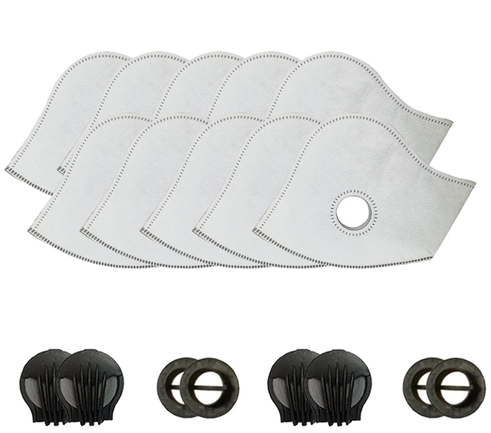 Face Mask Replacement Filters Anti Dust & Pollution 10 Pack – Back Your ...